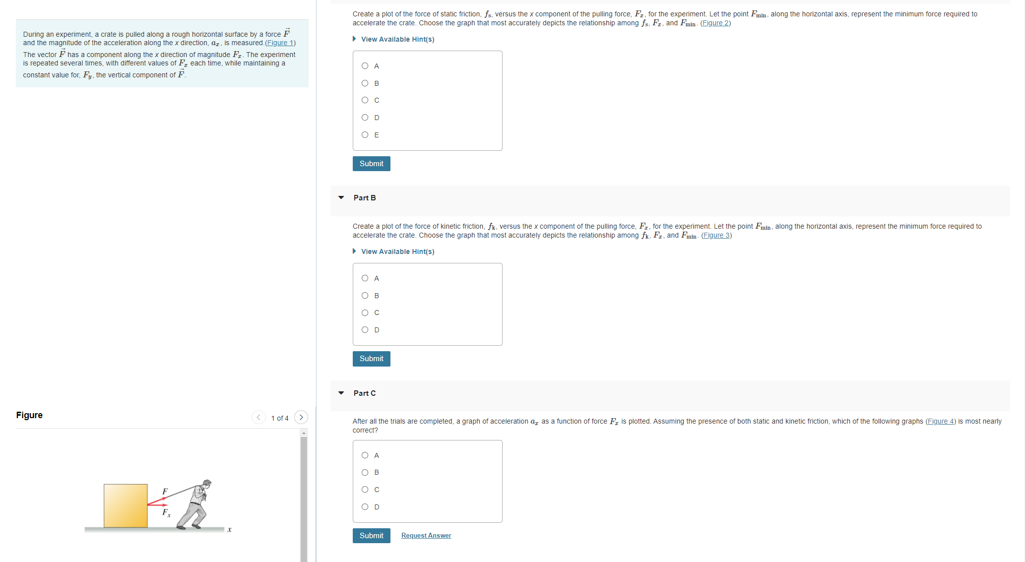Solved During an experiment, a crate is pulled along a rough | Chegg.com