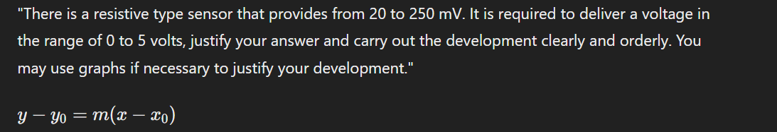 Solved “Se cuenta con un sensor de tipo resistivo que | Chegg.com