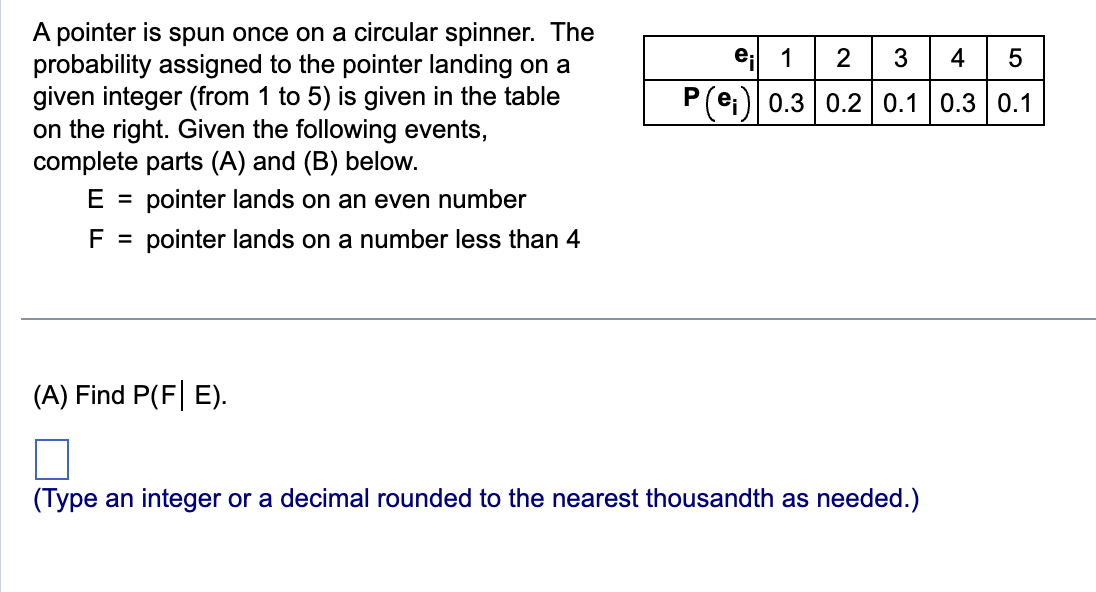 [Solved]: For events A and B in an arbitrary sample space