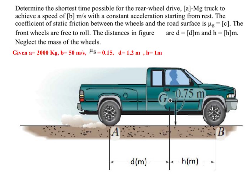 Solved Determine the shortest time possible for the | Chegg.com
