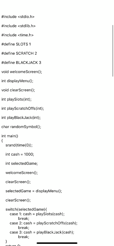 #include #include #include #define SLOTS 1 #define | Chegg.com