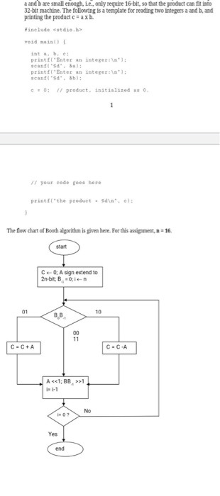 Solved Write a C++ program to implement the Booth algorithm | Chegg.com