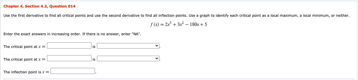 Solved Chapter 4, Section 4.2, Question 014 Use the first | Chegg.com
