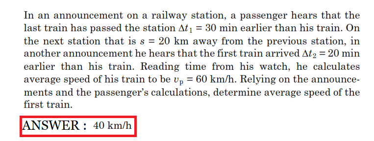Solved In an announcement on a railway station, a passenger | Chegg.com