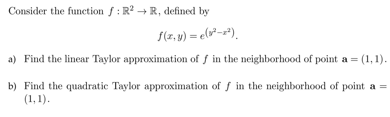 Solved Consider the function f:R2→R, ﻿defined | Chegg.com