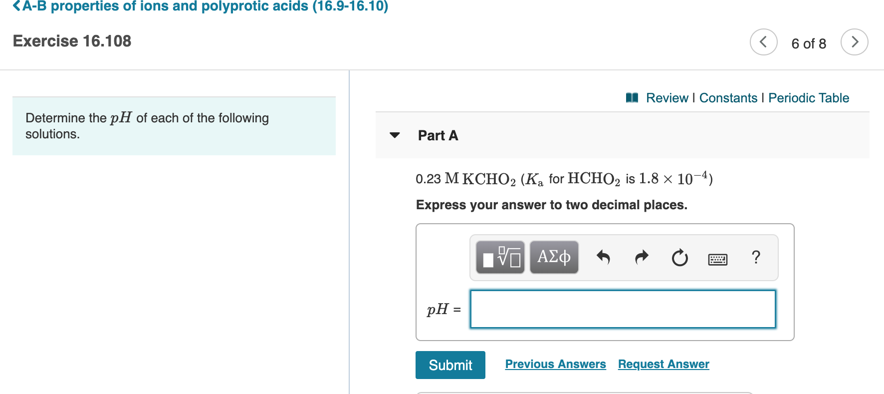 Solved MA Review | Constants | Periodic Table Determine the | Chegg.com