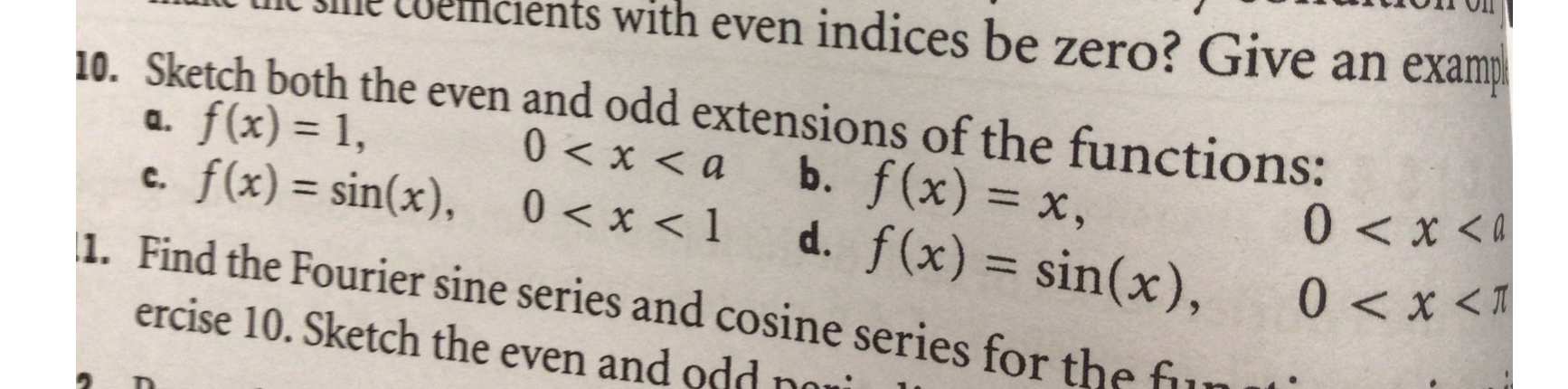Solved nts with even indices be zero? Give an examp 10. | Chegg.com