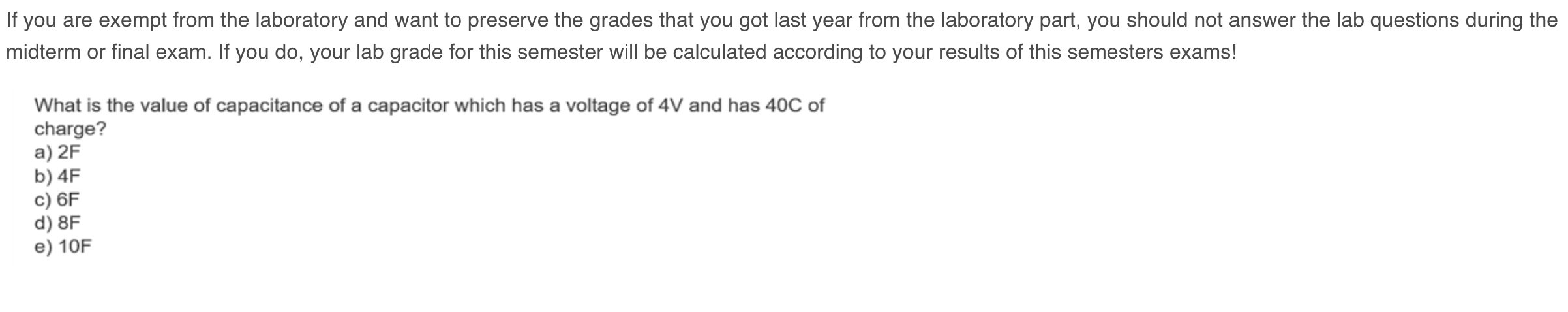 Solved If you are exempt from the laboratory and want to | Chegg.com