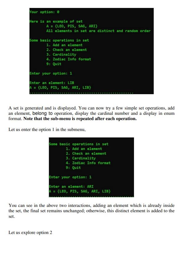 Solved In mathematics, a set is a collection of distinct | Chegg.com