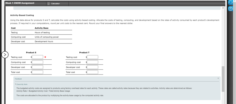 Solved Week 1 CNOW Assignment Calculator Comparing Two | Chegg.com