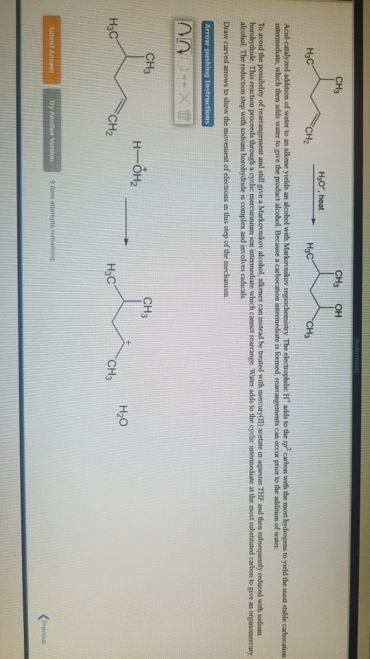 Solved H3C OCH3 CH3 CH CH3OH Br addition is done indirectly | Chegg.com