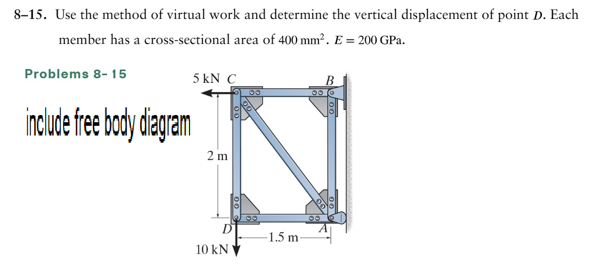 Solved 8−15. Use the method of virtual work and determine | Chegg.com
