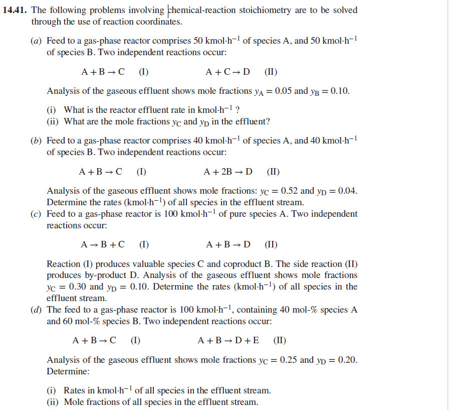 14.41. ﻿The following problems involving | Chegg.com