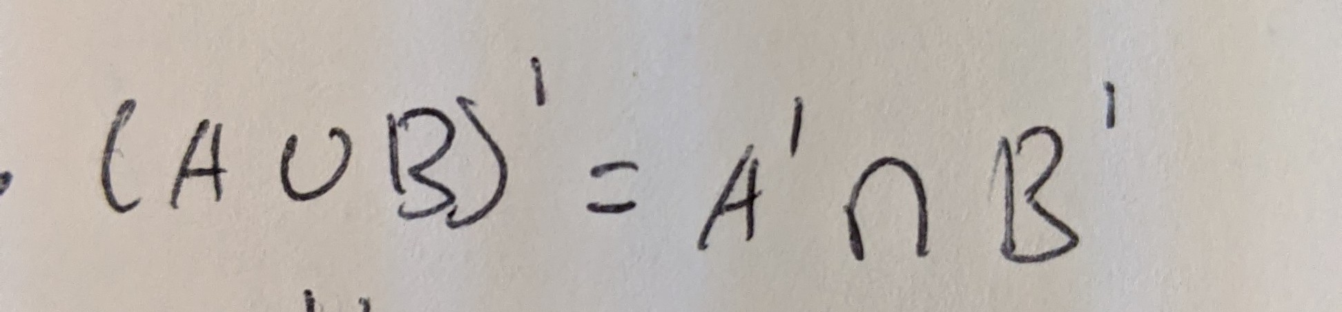 Solved (AUB) = An B' | Chegg.com