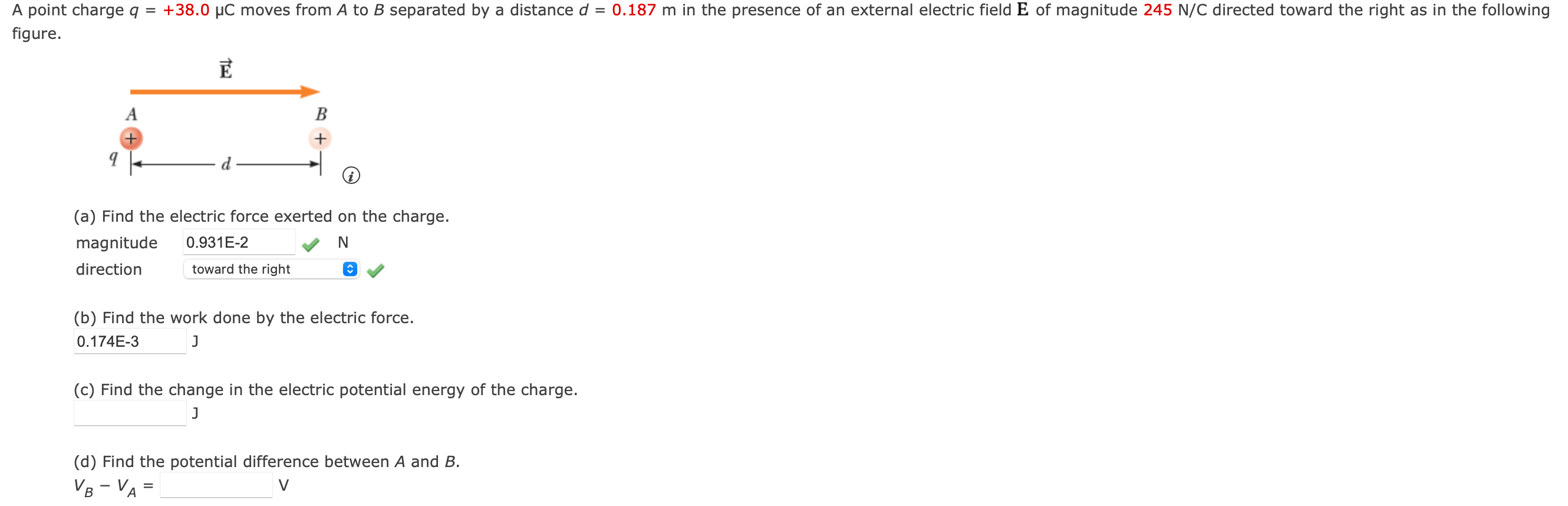 [solved] Figure A Find The Electric Force Exerted On T