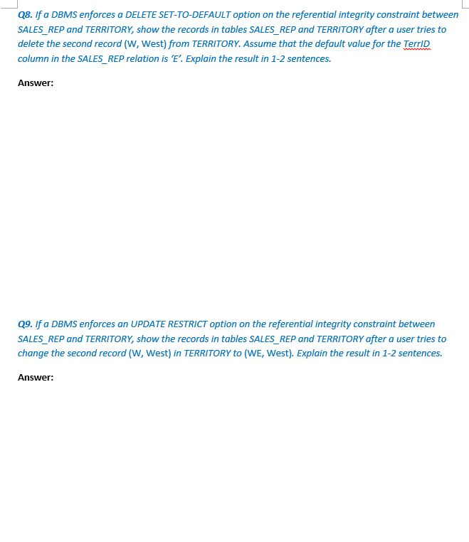 Solved Consider the following two tables for answering the | Chegg.com