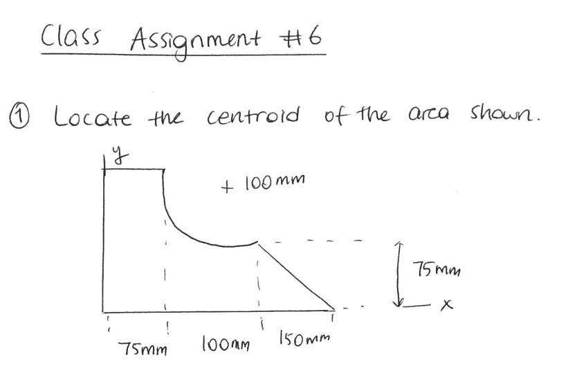 Solved Class Assignment #6 6 © © Locate the centroid of the | Chegg.com