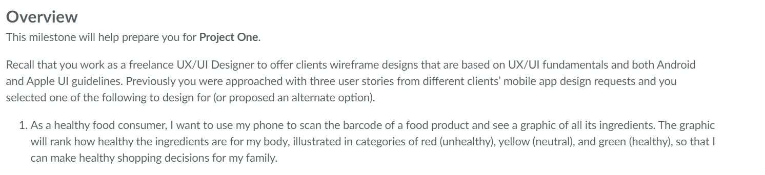 Overview This milestone will help prepare you for | Chegg.com