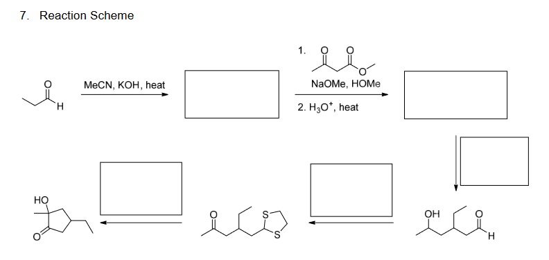 Solved 7. Reaction Scheme 1 MeCN,KOH, heat | Chegg.com