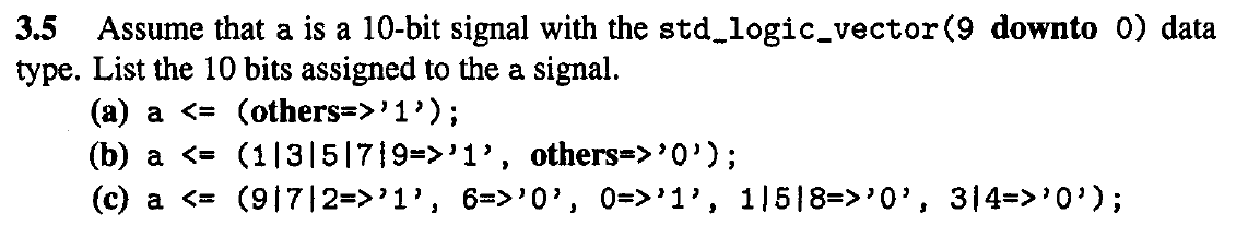 Solved 3.5 Assume that a is a 10-bit signal with the | Chegg.com