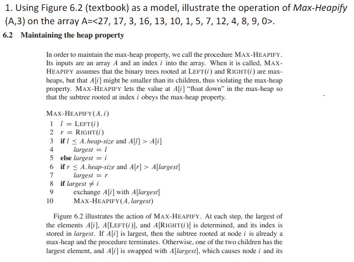 Solved 1. Using Figure 6.2 (textbook) as a model, illustrate | Chegg.com