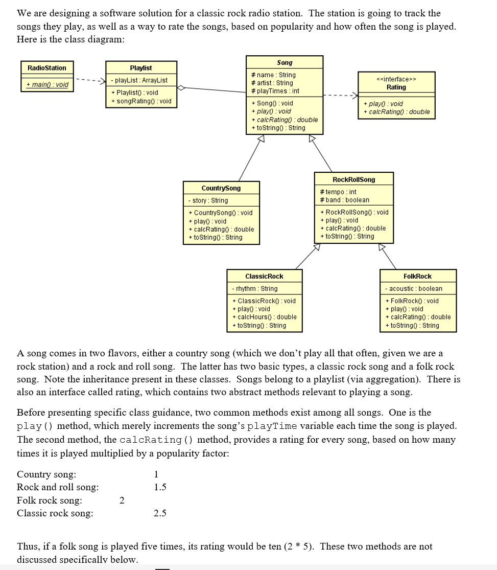 Solved JAVA Object-Oriented Programming - Includes using | Chegg.com