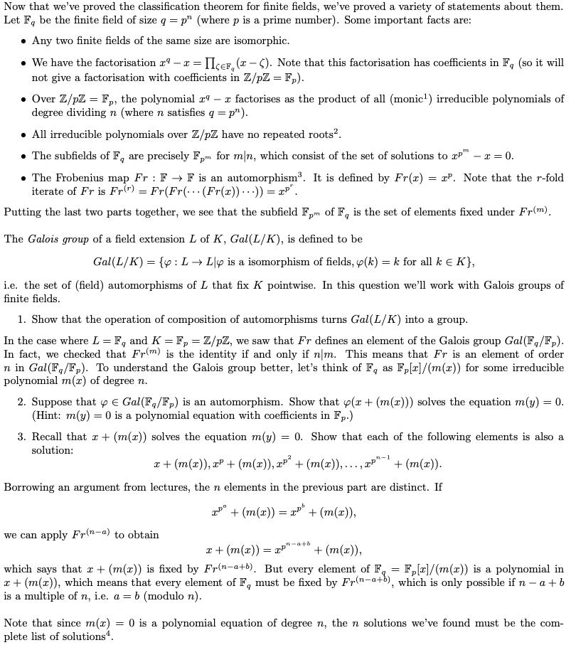Now that we've proved the classification theorem for | Chegg.com