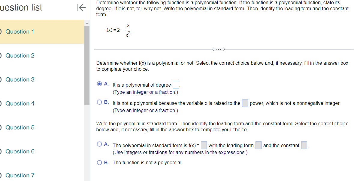 Solved uestion list Question 1 Question 2 Question 3 | Chegg.com