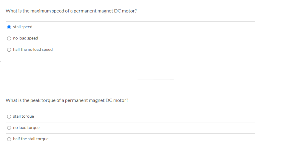 Solved What is the maximum speed of a permanent magnet DC | Chegg.com