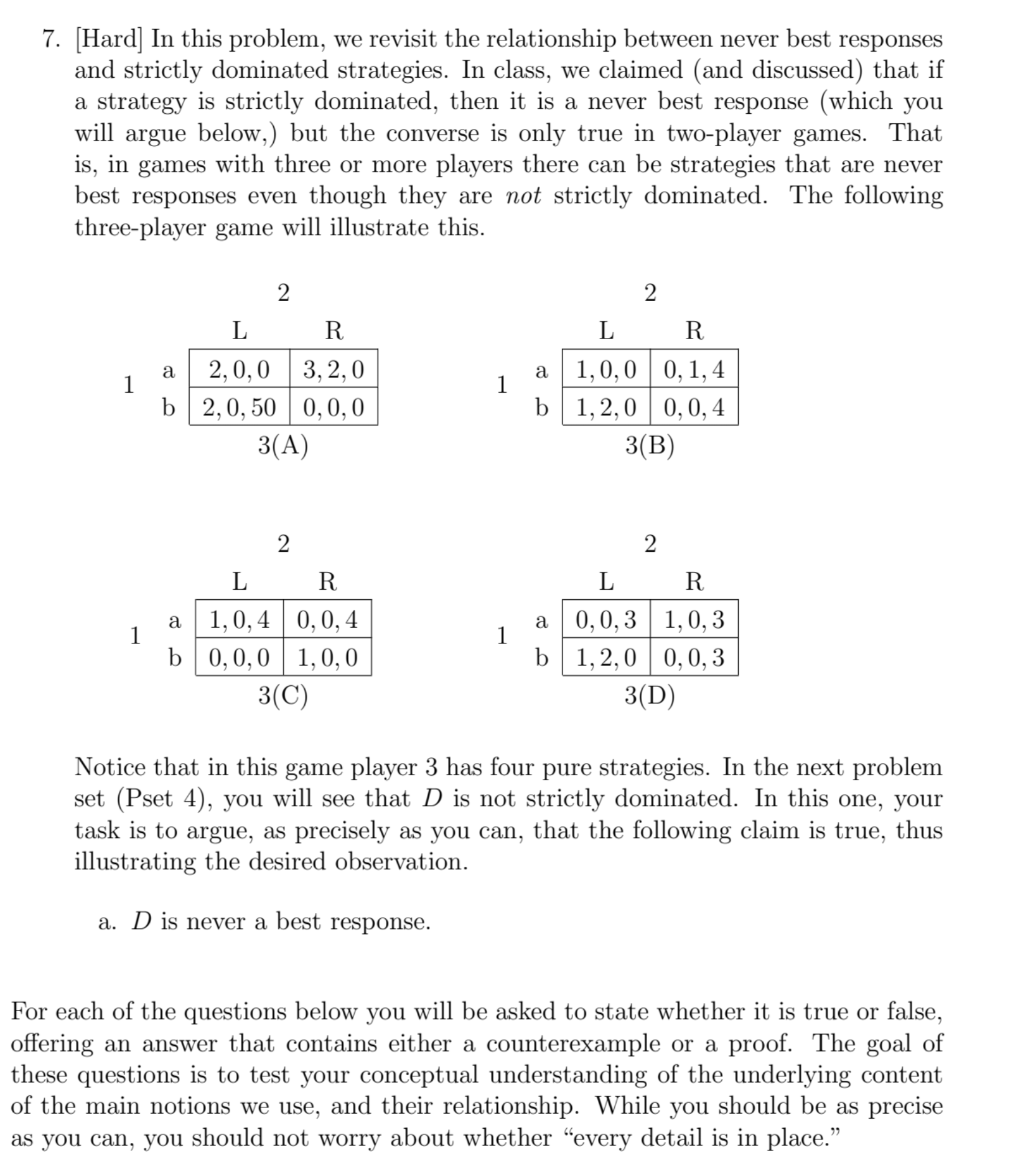 Solved 7. [Hard] In this problem, we revisit the | Chegg.com