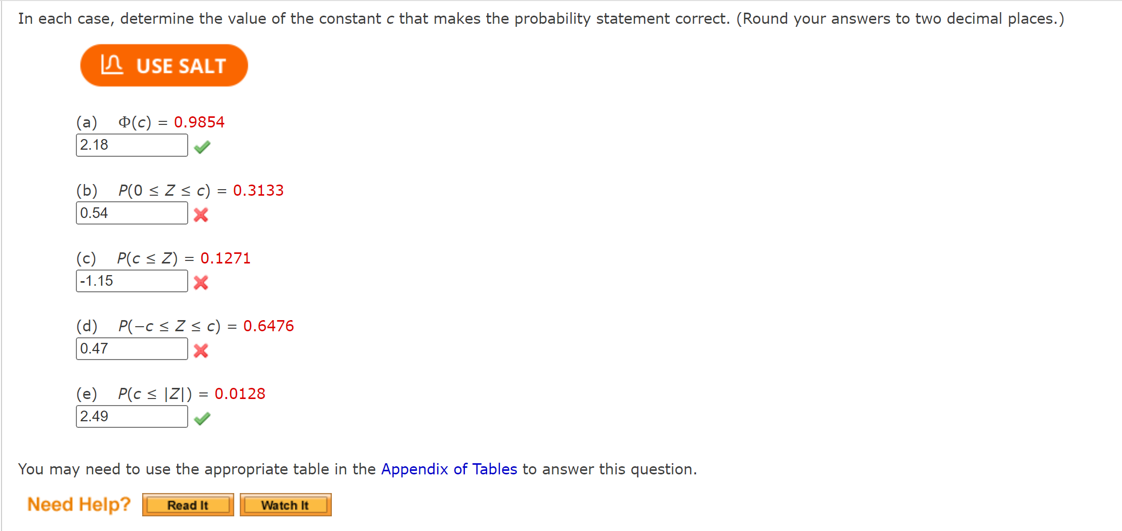 Solved In each case, determine the value of the constant c | Chegg.com