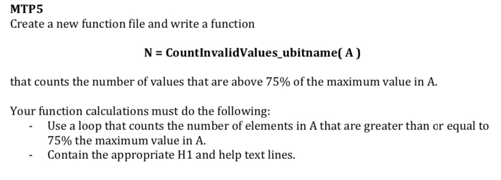 Solved Mtp5 Create A New Function File And Write A Function