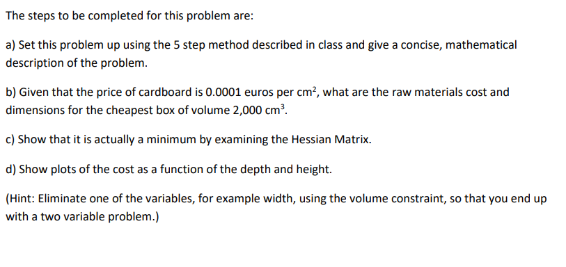 Solved Cereal boxes are traditionally tall narrow boxes, | Chegg.com