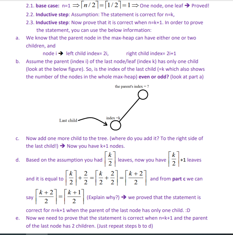Solved 13 Prove That A Binary Heap With N Nodes Has Exactly 5345