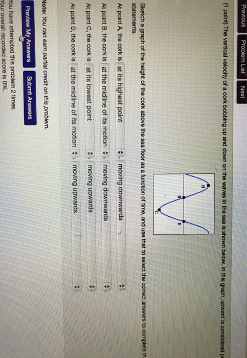Solved Previous Problem List Next (1 point) The vertical | Chegg.com