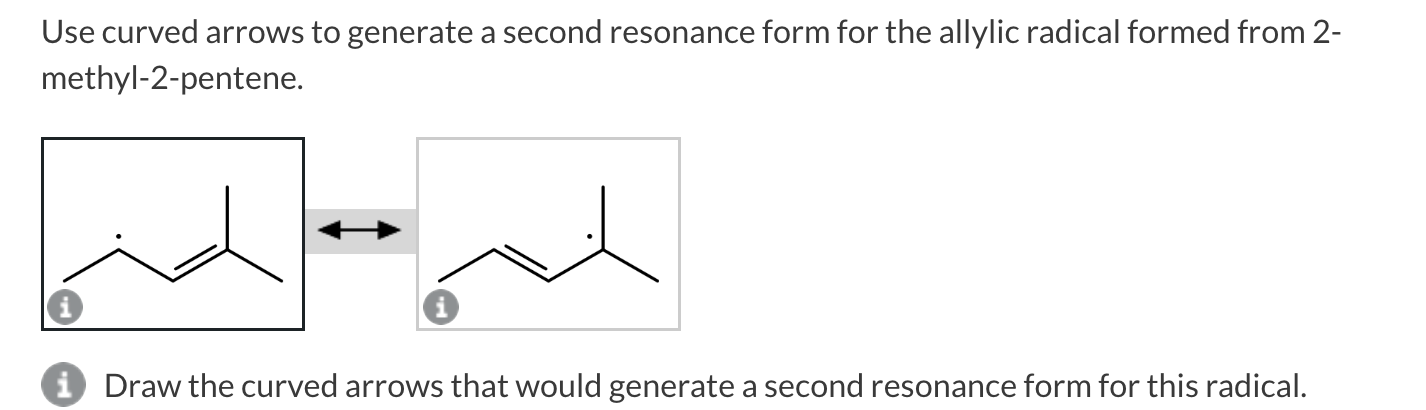 Solved Use curved arrows to generate a second resonance form | Chegg.com