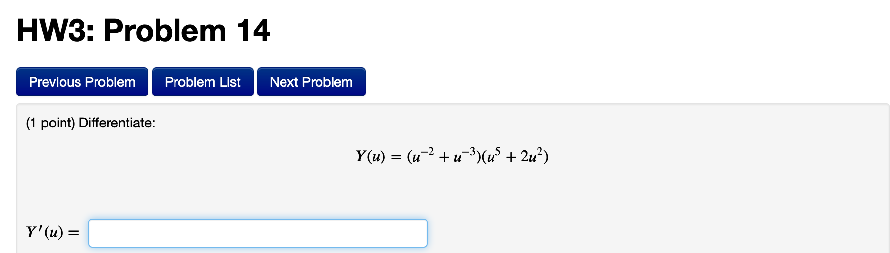 Solved HW3: Problem 14 Previous Problem Problem List Next | Chegg.com