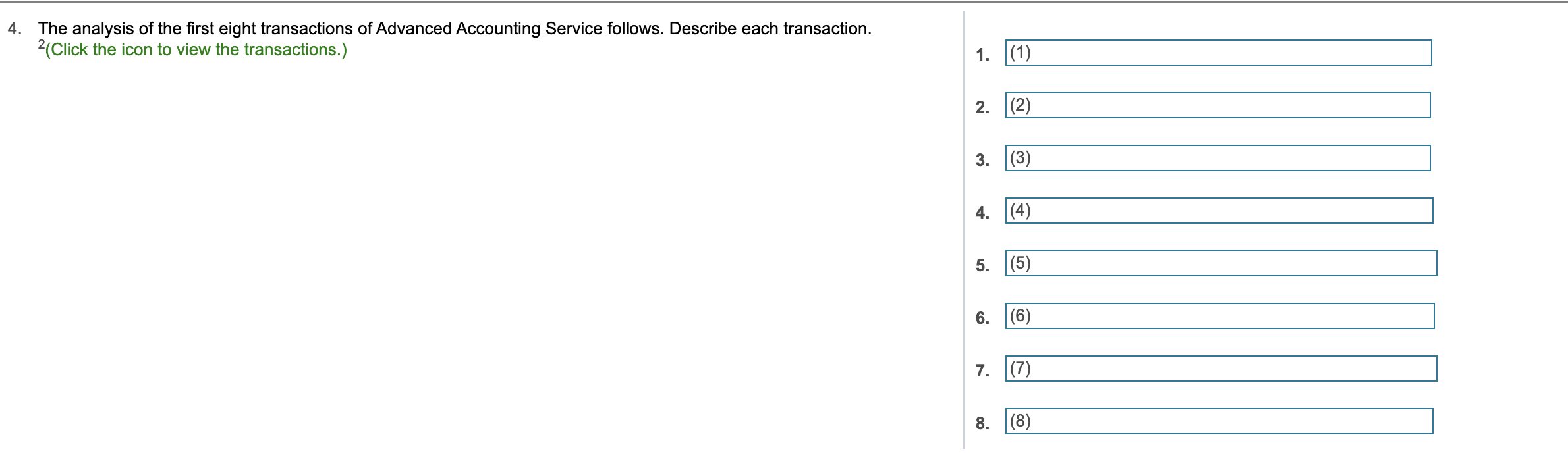 Solved 2: Data Table ASSETS = LIABILITIES + EQUITY | Chegg.com