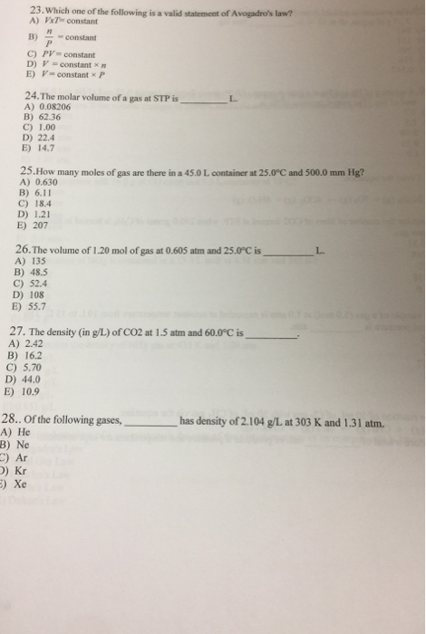 Solved 23. Which one of the following is a valid statement | Chegg.com