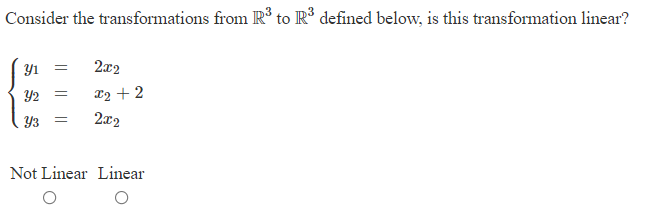Solved Consider the transformations from Rºto R3 defined | Chegg.com