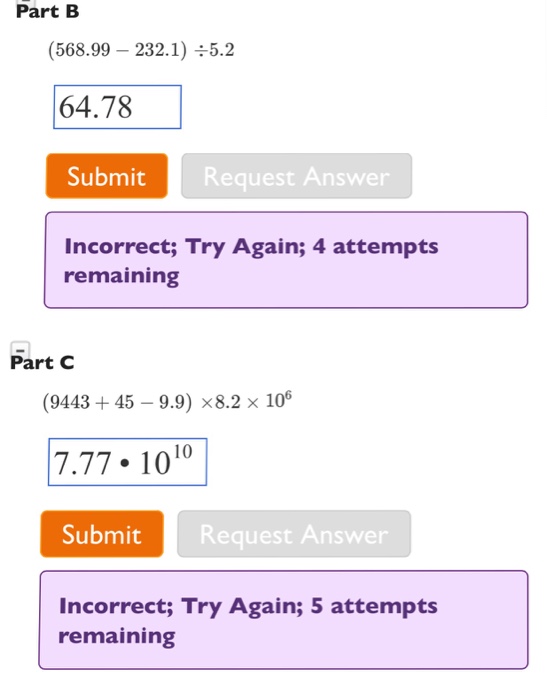 Solved Part B (56899-2321) ÷5.2 64.78 Submit Request Answer | Chegg.com