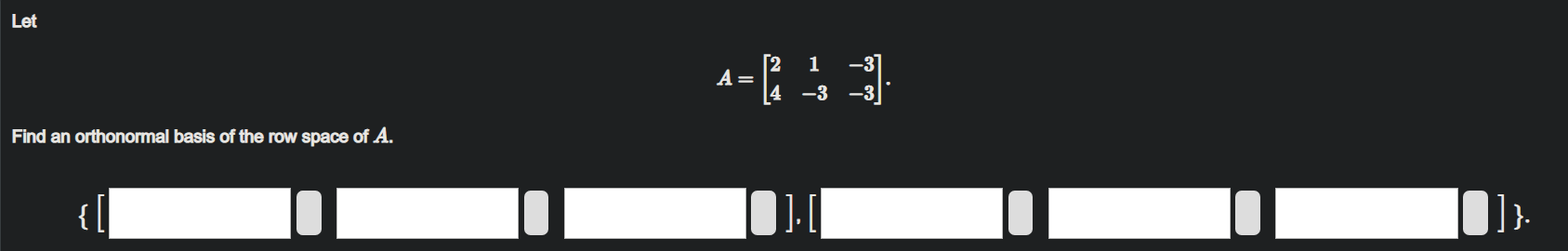 Solved A=[241−3−3−3] | Chegg.com