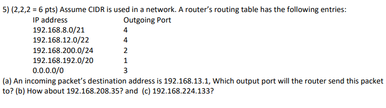 Solved (3) (4pts) (a) When we move a computer to a new | Chegg.com