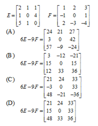 Solved Mathematical Economics Use the following matrices to | Chegg.com