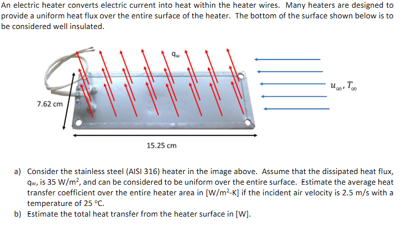 Solved An electric heater converts electric current into | Chegg.com