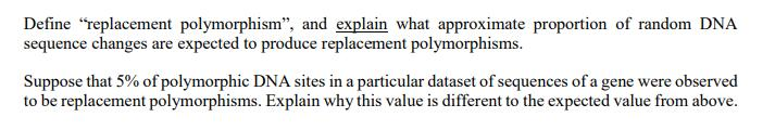 Solved Define "replacement polymorphism", and explain what | Chegg.com