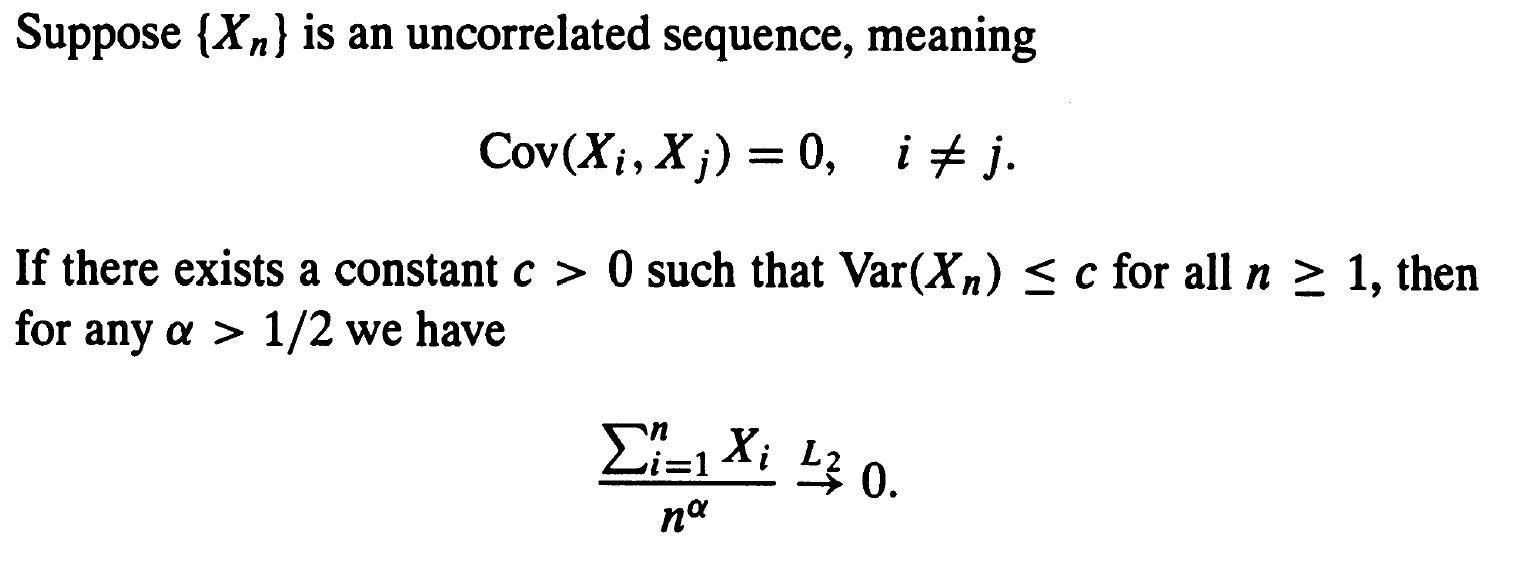 Solved Suppose {Xn} is an uncorrelated sequence, meaning | Chegg.com