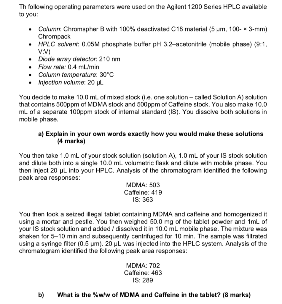 3,4-Methylenedioxymethamphetamine (MDMA) or “ecstasy” | Chegg.com