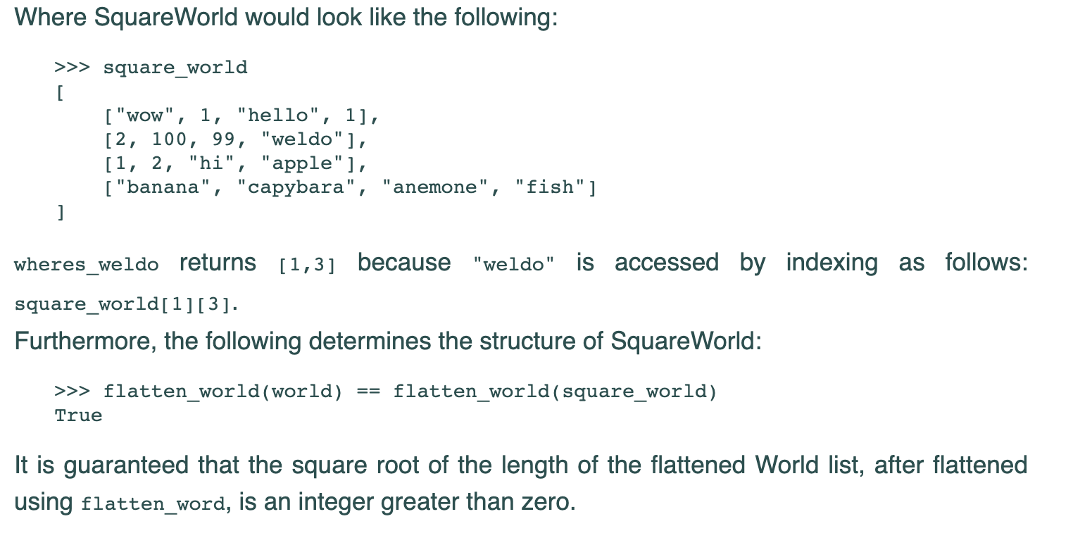 Solved def flatten_list(l): Returns a list of values, where | Chegg.com