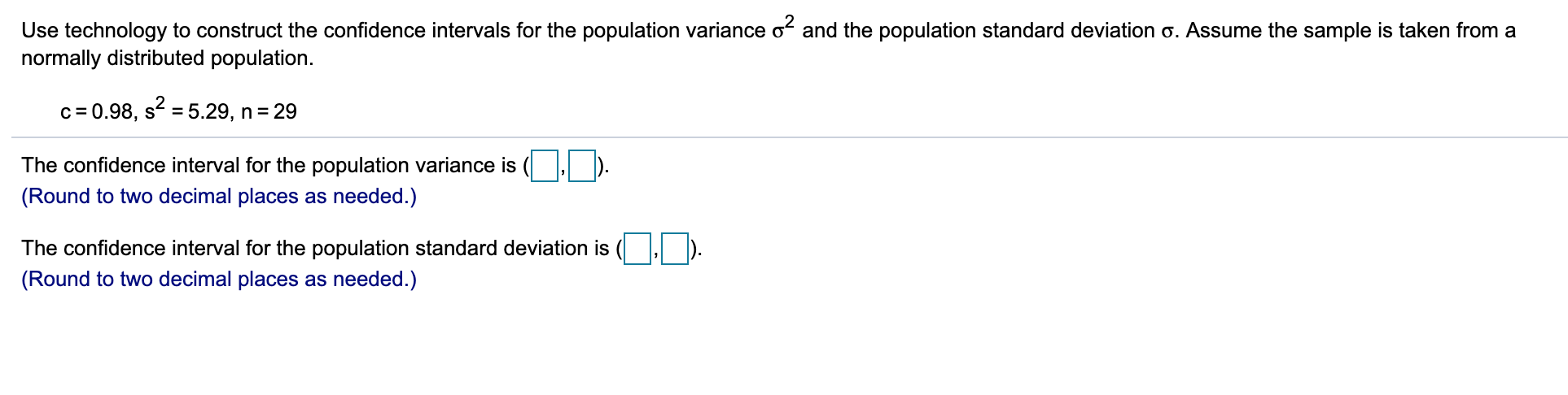 Solved Use technology to construct the confidence intervals | Chegg.com
